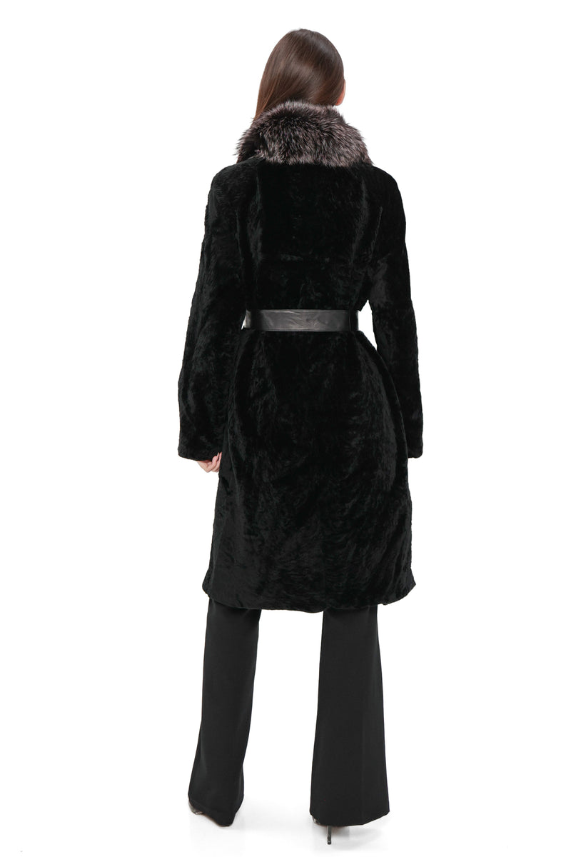 Genuine Astrakhan Silver Fox Trim Coat – Alaska® Outerwear Company