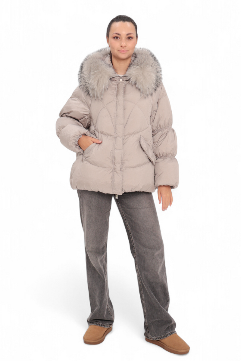 Capucine Genuine Fur Trim Down Fill Coat – Alaska® Outerwear Company