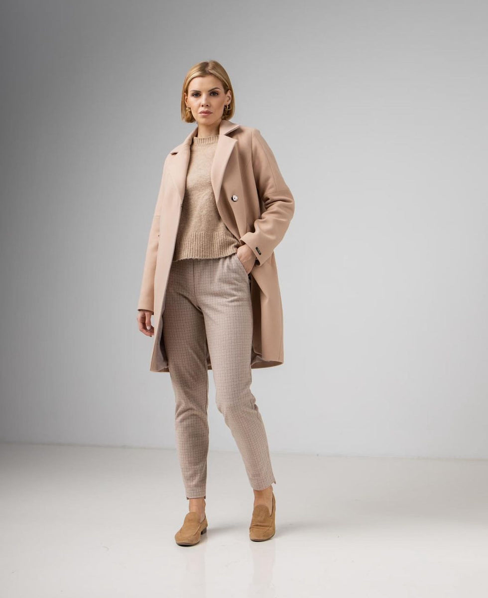 Jessika Classic Wool Blend Overcoat in Crème – Alaska® Outerwear Company