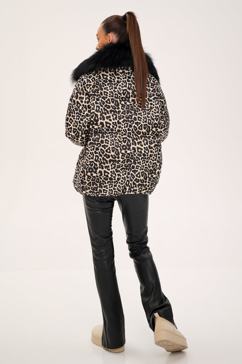 Genuine Polar Fox Leopard Luxe Down Parka – Alaska® Outerwear Company