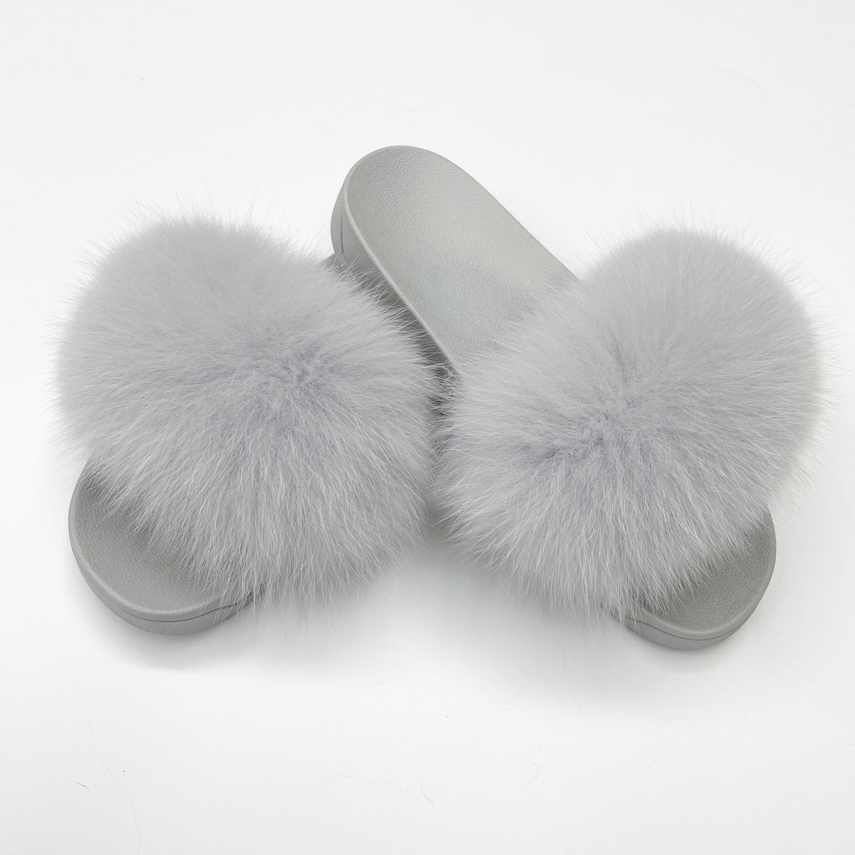 Light Gray Polar Fox Slides – Alaska® Outerwear Company